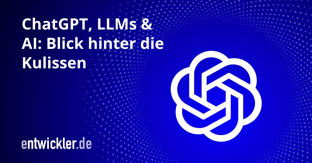 Fullstack Kurs | ChatGPT, LLMs & AI: Blick hinter die Kulissen