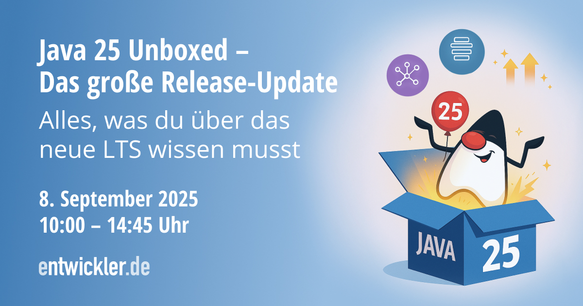 Java 25 – Das Release-Update | Verfügbar bis 08. Dezember 2025