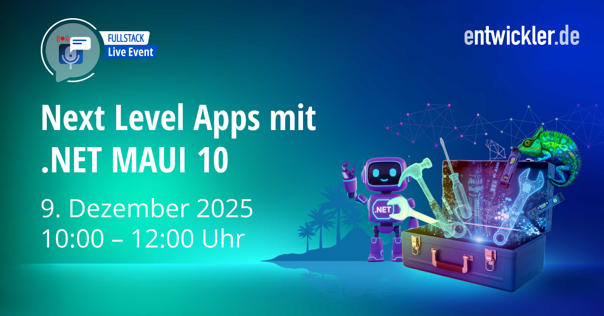 Next Level Apps mit .NET MAUI 10 | Live am 9. Dezember